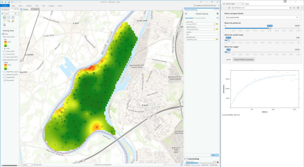 Extending The Geostatistical Capabilities Of Arcgis Via The R Bridge With R Shiny And Gstat