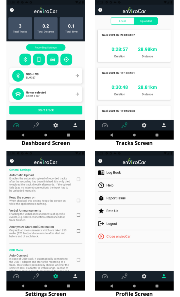 enviroCar Platform Independent App Groundwork - Mid Term Post